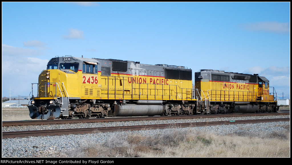 UP 2436 and mate work the UP Yard